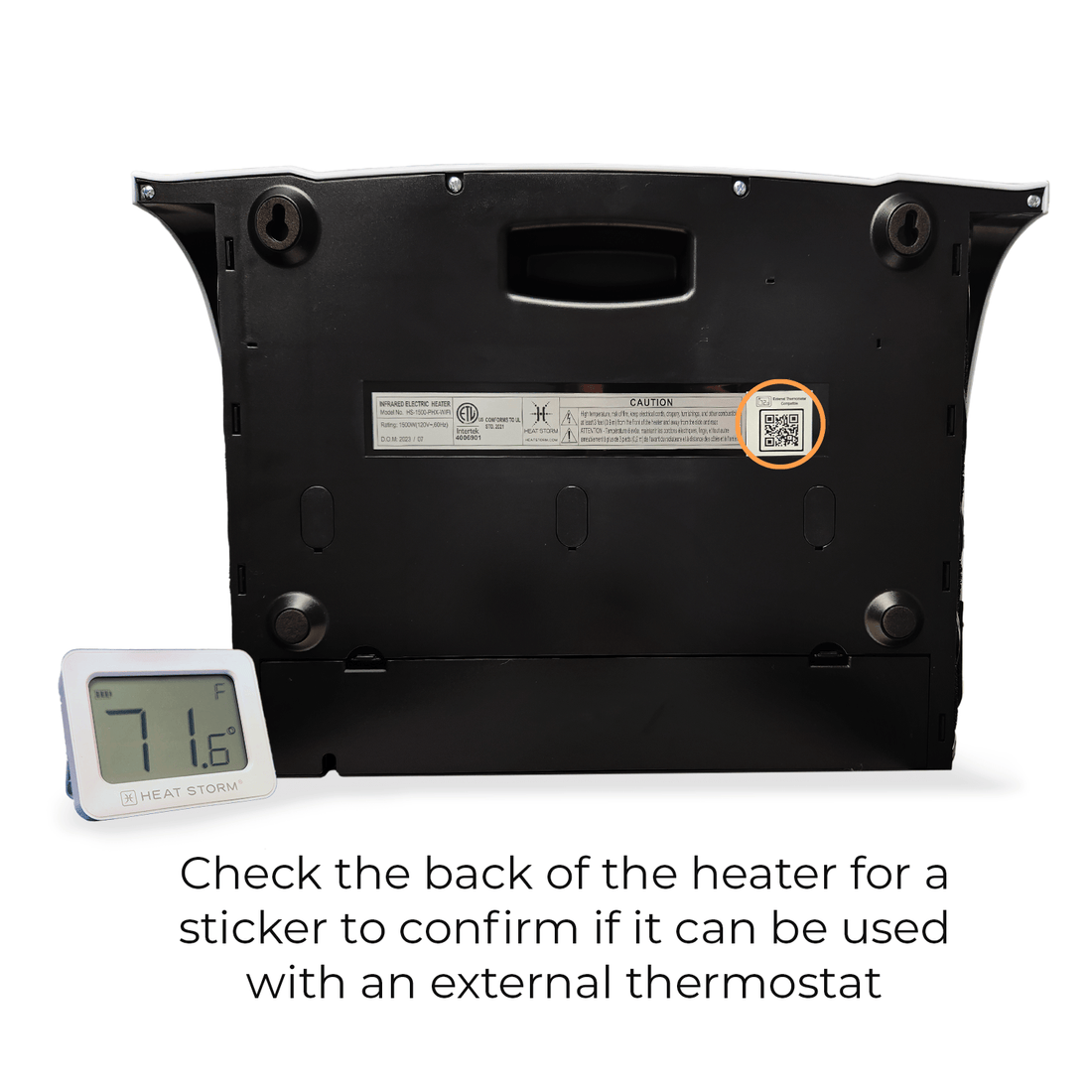 External Heat Storm Thermostat